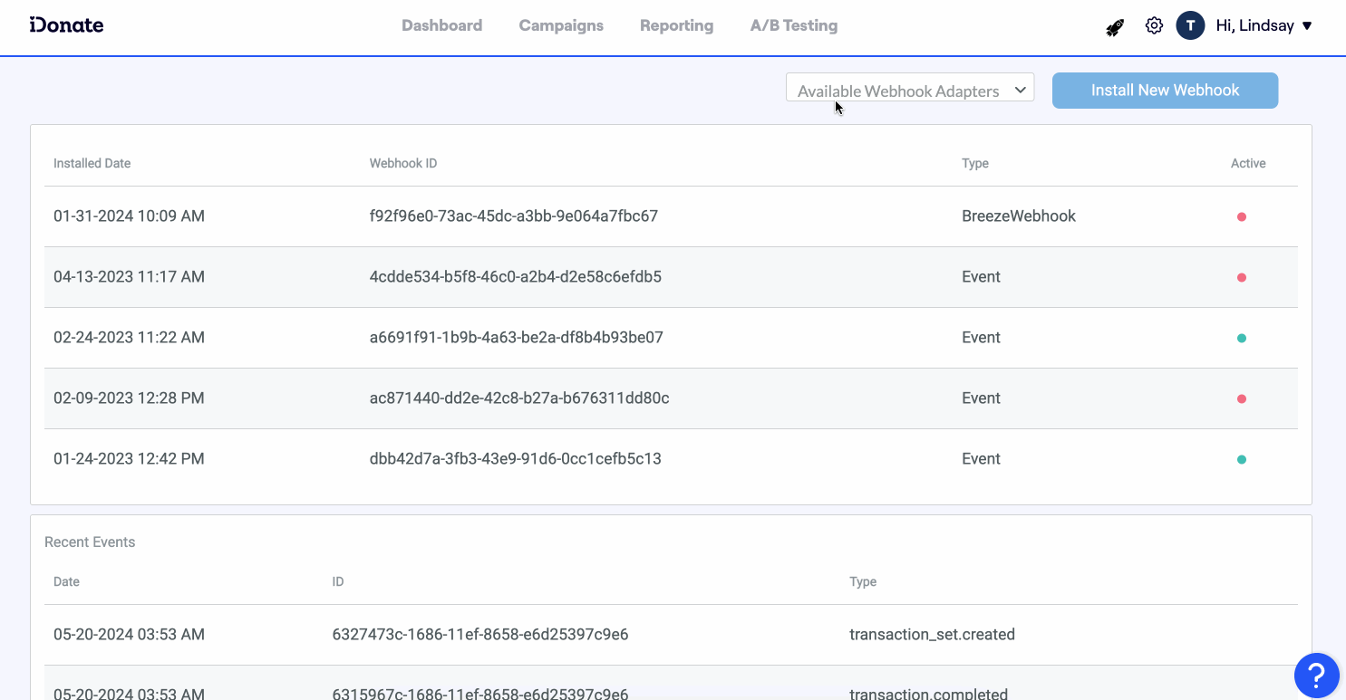 Church Community Builder Webhook Installation Guide
